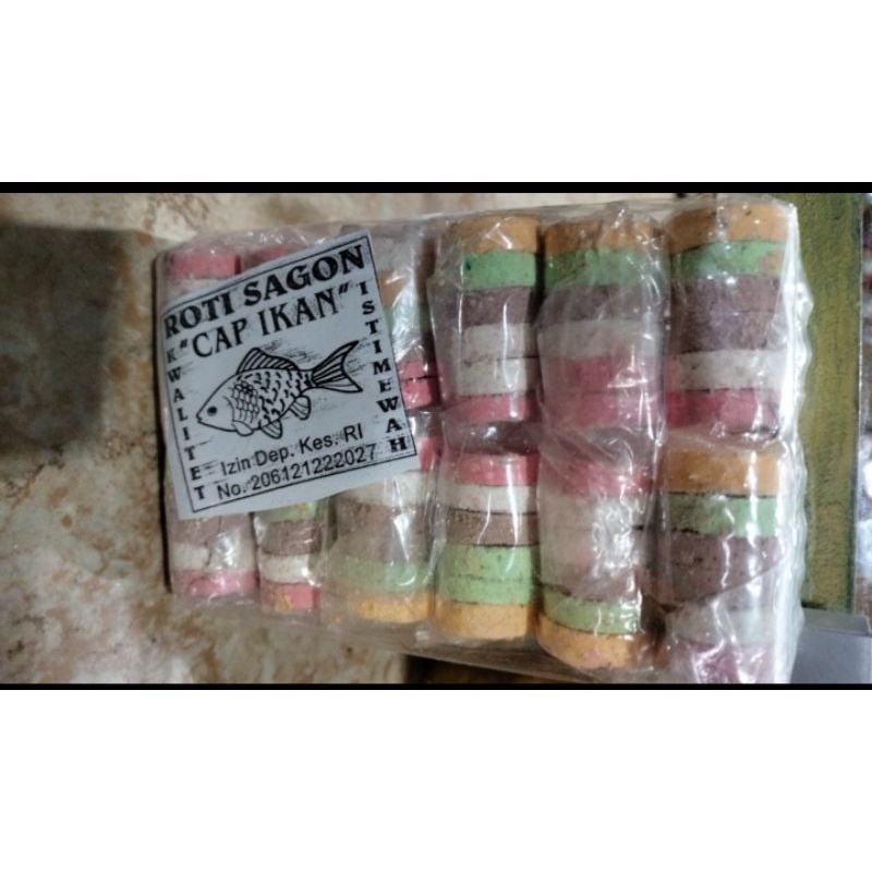 kue sagon warna warni cap ikan Kue Sagon bakar warna isi 12pcs - JESA6 ...